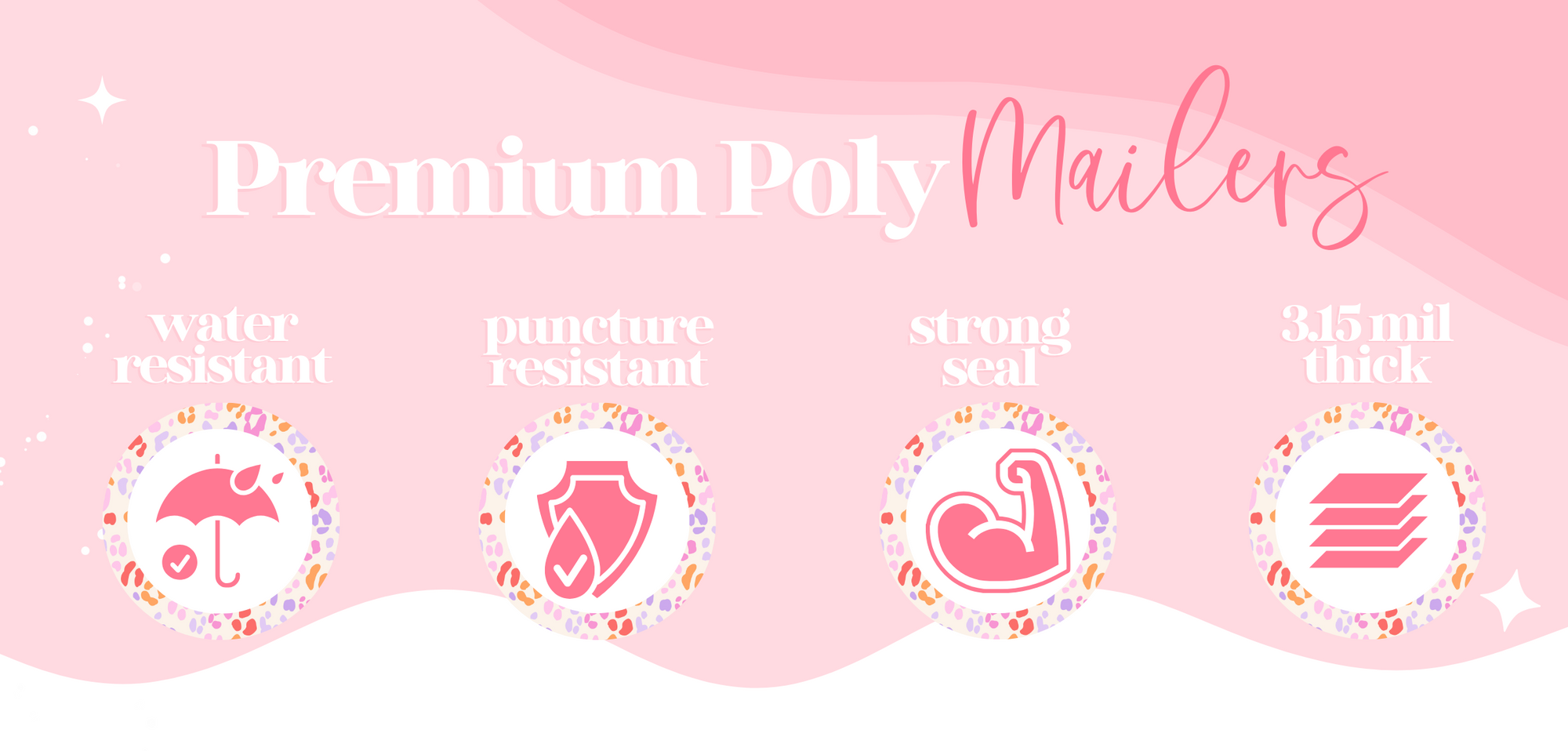 Pretty Package Premium Boutique Poly Mailers Small Business Shipping